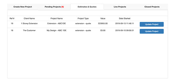 Building Work Pricing Application Packages for Tradesmen